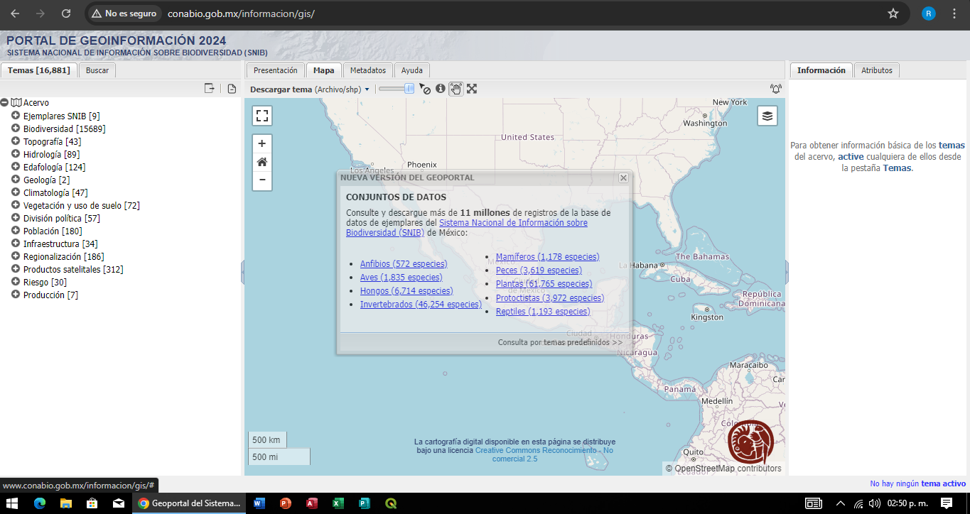 Geoportal CONABIO Plataforma de Información Geoespacial